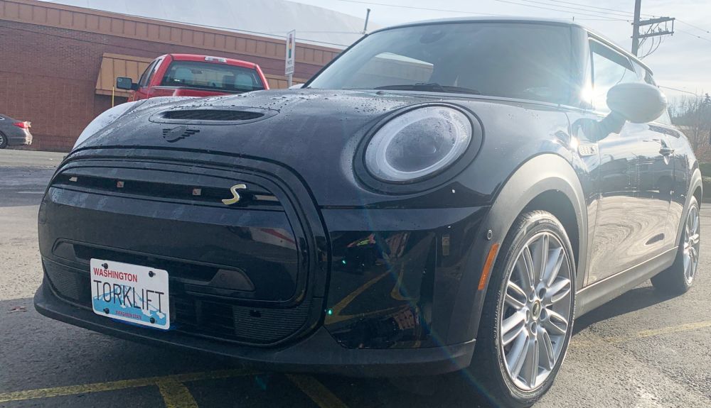 Torklift Central | The Law – Mini Cooper SE front license plate bracket